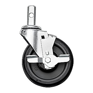 Restaurantware Kitchen Tek 28.25 x 18 x 69.25 Inch Bun Pan Rack 1 Sideload Sheet Pan Rack - Full-Height 2 Locking & 2 Non-locking Casters Silver Aluminum Bun Pan Rack With Wheels Holds 20 Pans