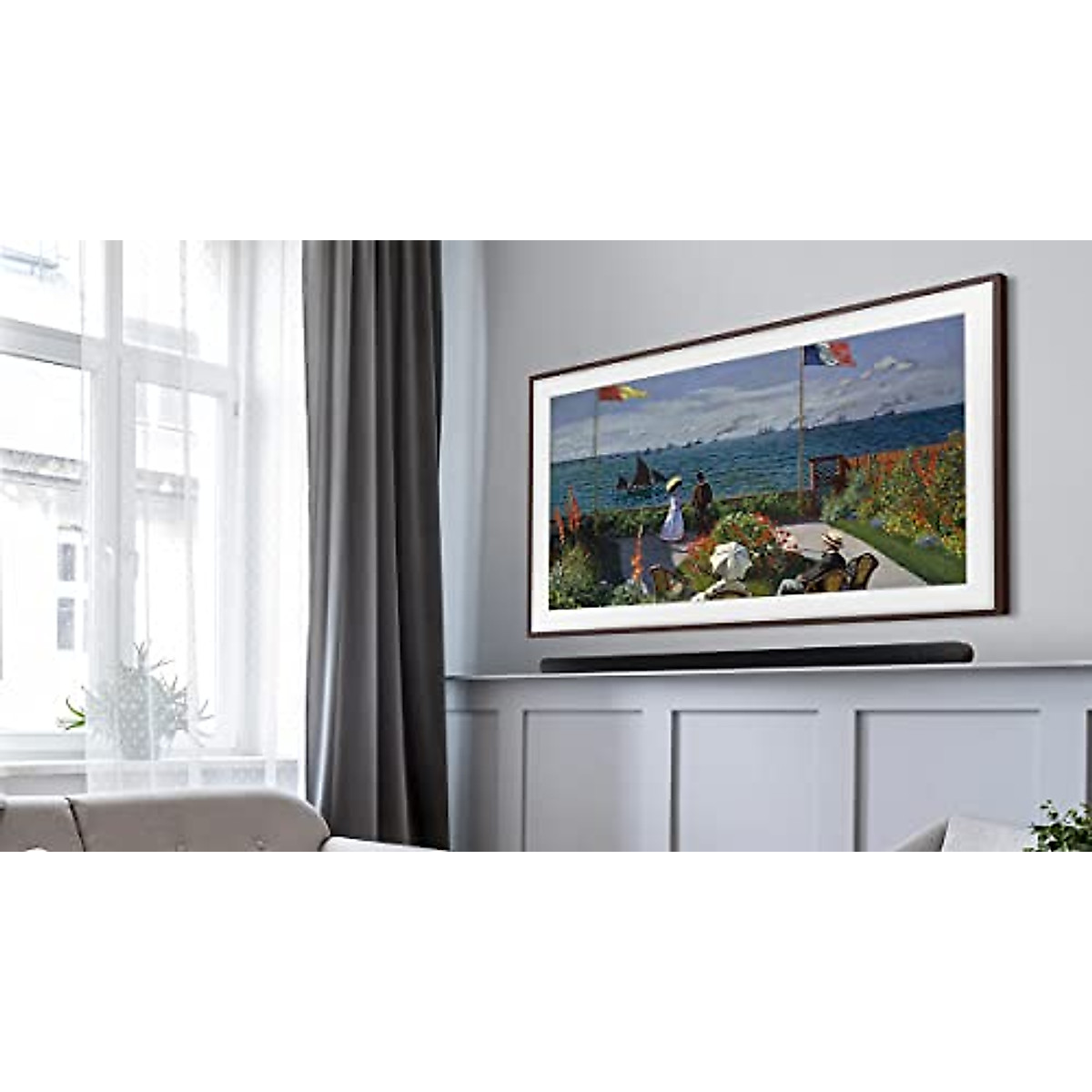 SAMSUNG Ultra Slim Soundbar Bezel, Accessory for S800B and S801B Sound Bars, Customizable to Match The Frame TV Bezels, 2022, VG-SCFBS8BW/ZA, Brown