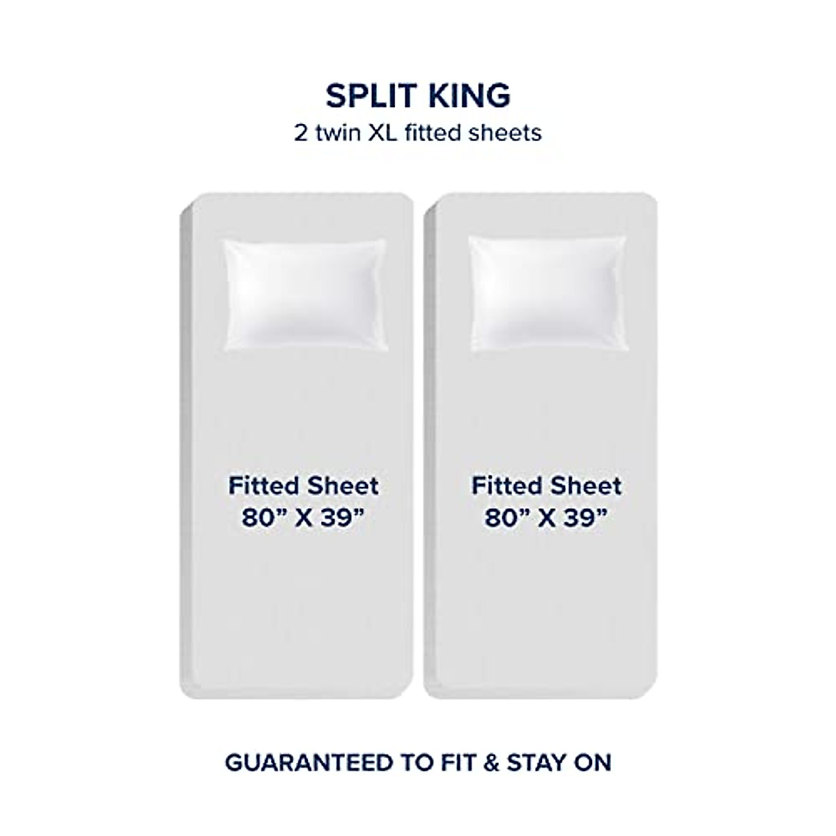 Bare Home Super Soft Fleece Sheet Set - Split King Size - Extra Plush Polar Fleece, No-Pilling Bed Sheets - All Season Cozy Warmth (Split King, Red)