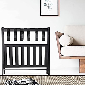 Generic Brands Folding Luggage Rack, Ror Guest Room, Double-Layer Luggage Rack, Easy to Assemble for use in bedrooms, Guest Rooms, Hotels（Updated）