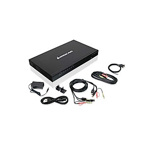 IOGEAR 8-Port USB HDMI KVM Switch – OSD – Cascade - w/USB KVM Cables Set (TAA) GCS1808H