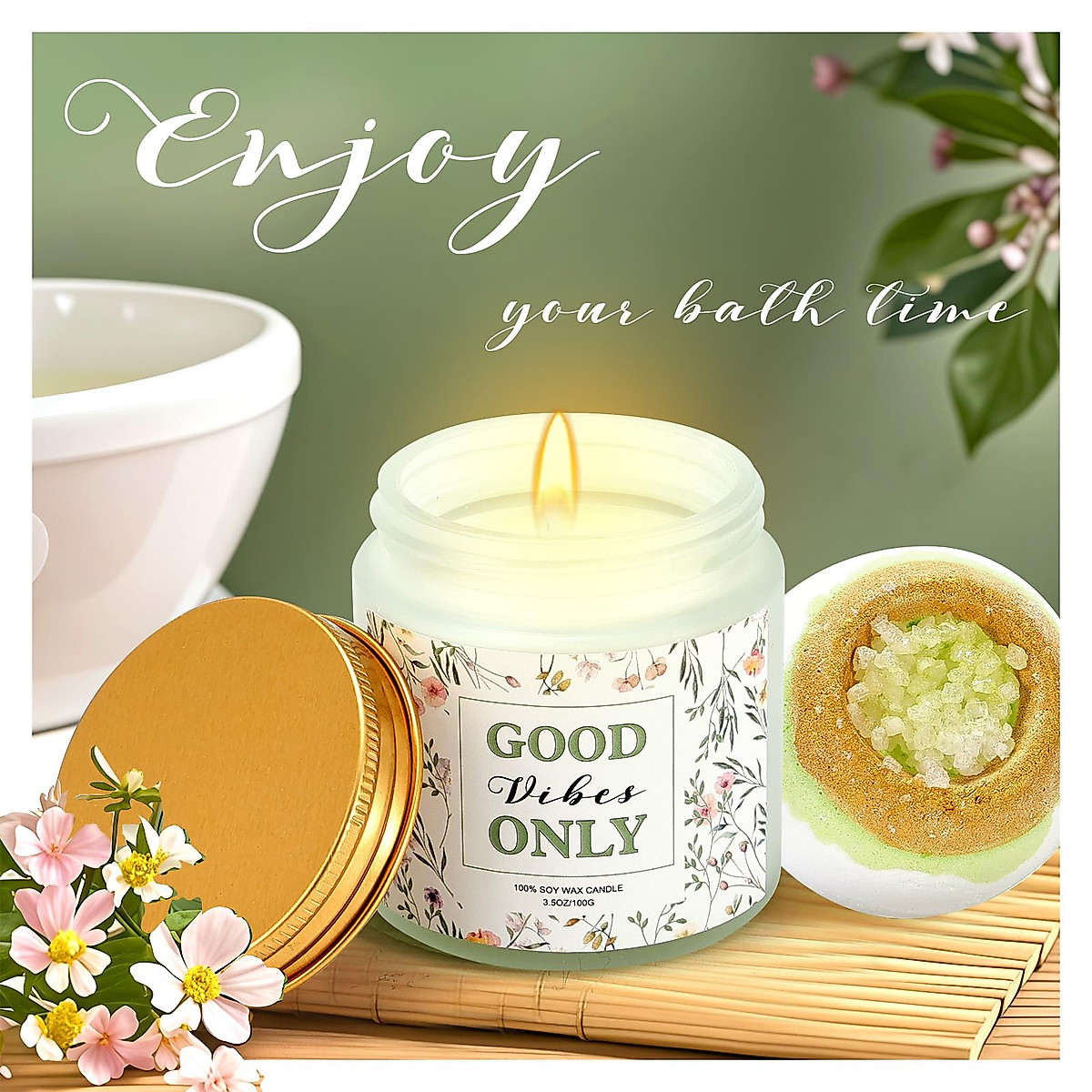 KAICOERLY Best Self Care Gift with Tumbler for Women, Inspirational Basket, Thank You Present for Mom Her Best Friend Sister Coworker Nurse Teacher