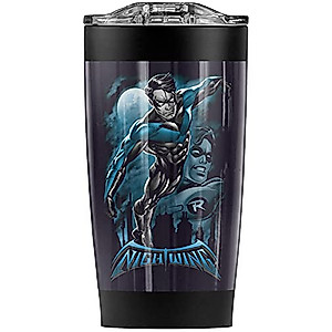 Logovision Batman Nightwing All Grown Up Stainless Steel Tumbler 20 oz Coffee Travel Mug/Cup, Vacuum Insulated & Double Wall with Leakproof Sliding Lid | Great for Hot Drinks and Cold Beverages