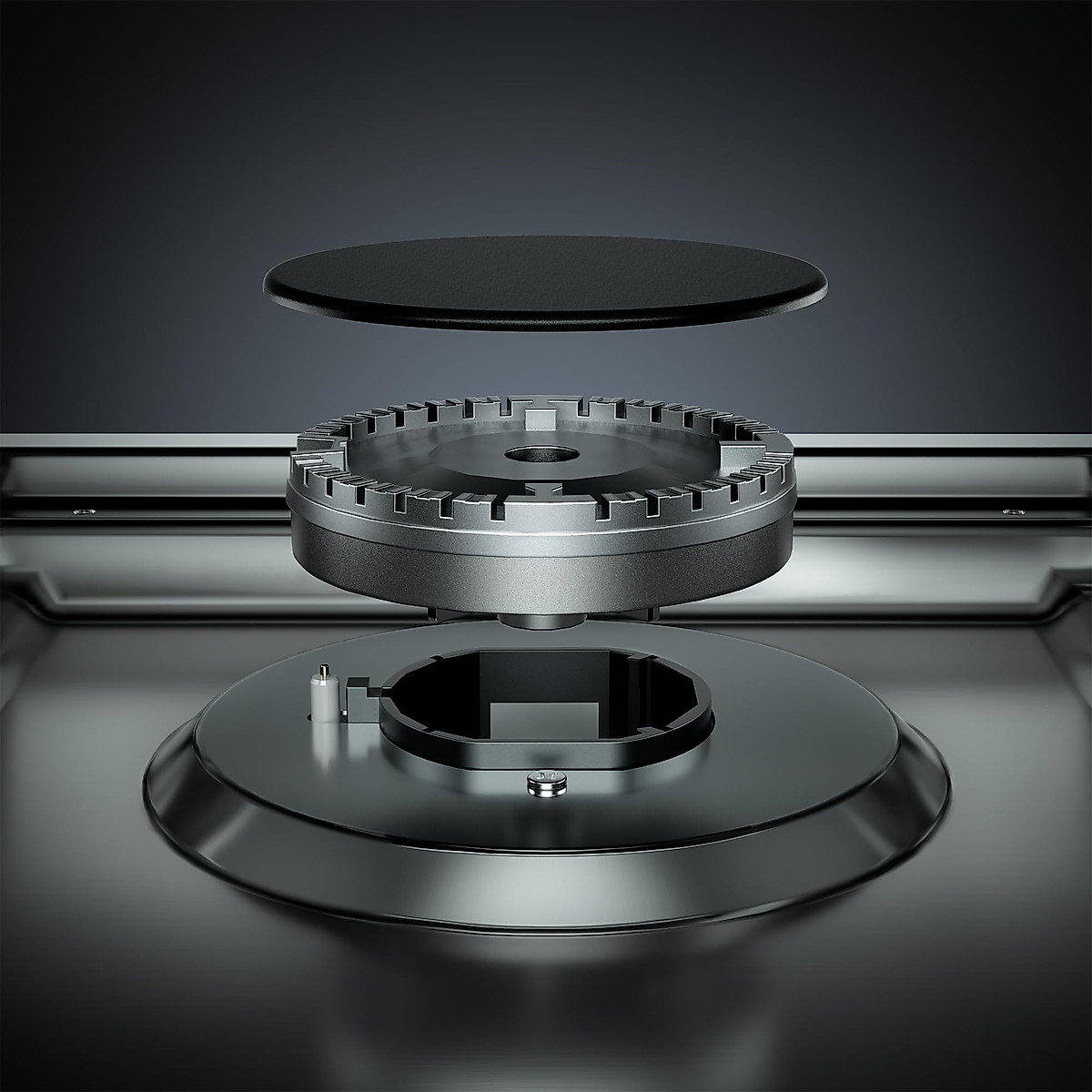 Empava 36 in. Gas Stove Cooktop 5 Italy Sabaf Sealed Burners NG/LPG Convertible in Stainless Steel, 36in