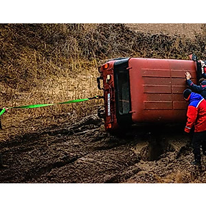 SUPPNEED Recovery Tow Strap 3" x20ft, Lab Tested 33750lbs Break Strength, Heavey Duty Tow Strap with Loop - Bonus Storage Bag, Suitable for Emergency Off-Road Jeep Vehicles and Trucks ATV UTV