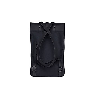 RAINS Backpack for Women and Men - Fits 15" Laptop - Water Resistant Rucksack - (Black, One Size)