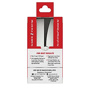 Tomcat Press 'N Set Mouse Trap for Indoor or Outdoor Use, Plastic Spring-Loaded Mouse Killer with Grab Tab, 2 Traps