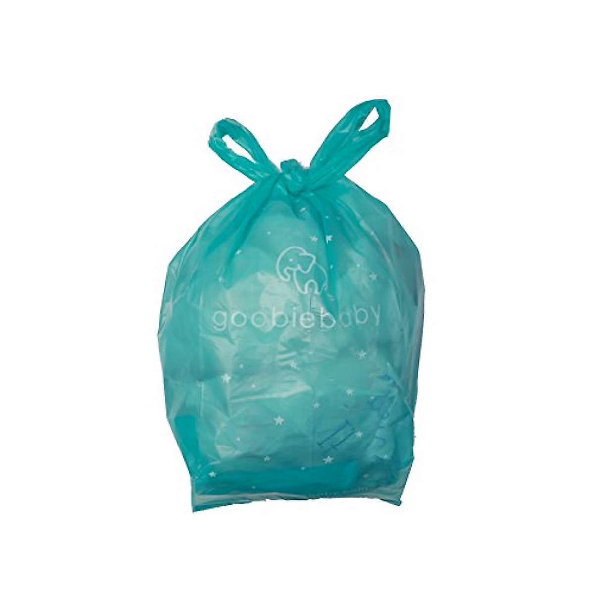 Goobie Baby Diaper Bag Dispenser, Includes Roll of Unscented Disposable Refill Bags | Waste Bag Holder for Stroller (Black Triangle Dispenser + 1 Roll)