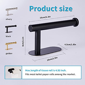 Paper Towel Holders,Paper Towels Rolls - for Kitchen,Paper Towel Holder Under Cabinet,Paper Towels Bulk- Self-Adhesive Under Cabinet (Black)