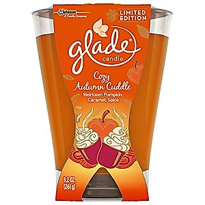 Glade Candle Jar, Air Freshener, Cozy Autumn Cuddle, 9.2 Oz