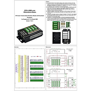 CZH-LABS RPi Screw Terminal Block Breakout Module with Aluminum Enclosure. for Raspberry Pi 1 2 3 Model B/B+