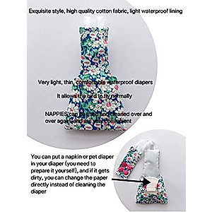 HEZHUO Parrot Diapers, Bird Flight Suits, Bird Suits, Reusable Waterproof Diapers, pet Bird Supplies (M, Pink)