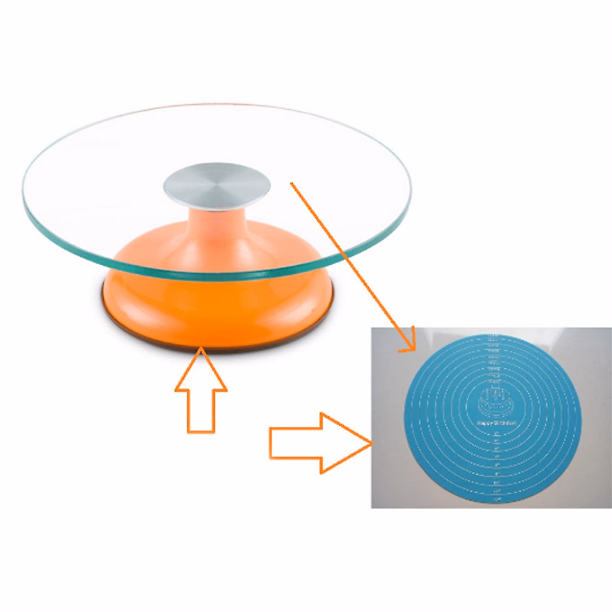 ShanLily Round Silicone Baking Mats For 12 Inch Cake Pan, Food Grade, Non-Stick, Reusable Silicone Mat For Baking Pan For Bread/Tortilla/Pastry