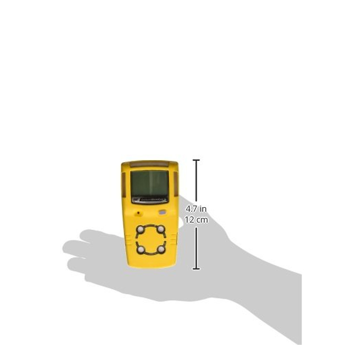 BW Technologies MCXL-XWHM-Y-NA GasAlertMicroClip XL 4 Gas Detector, CO, H2S, LEL and O2, Yellow