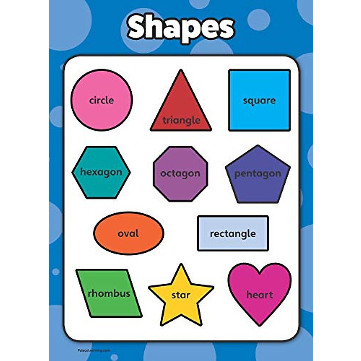 Palace Learning 5 Pack - Preschool Curriculum Kit on CD & ABC Alphabet + Numbers 1-10 + Shapes + Colors Poster Set (LAMINATED, 18” x 24”)