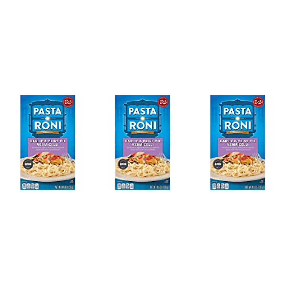 Pasta Roni, Garlic & Olive Oil Vermicelli Mix, 4.6 oz (130 g) (Pack of 3)