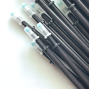 sencoo 24 Pack Erasable Black Gel Pens Replace Refills Cartoon Office Pen Refill