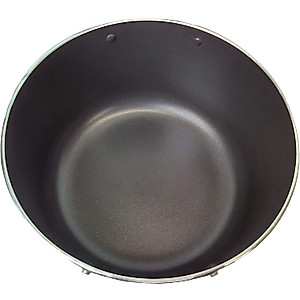 24Qt Dutch Oven Non Stick Heavy Gauge Aluminum Extra Large Casserole Pot With Glass Lid Fits 6 Gallons For Healthy Cooking