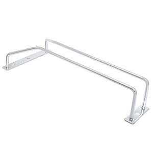 ZOOHOT 9.6-Inch Wine Glass Rack, Under Cabinet Wine Glass Holder Stainless Steel Stemware Rack - Hanging Stemware Holder for Cabinet Kitchen Bar (1 Rows, 2 Pack)