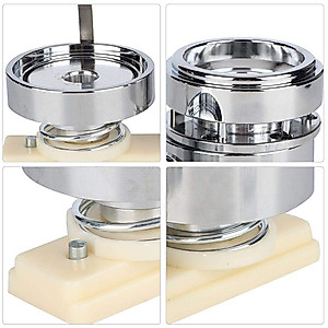 Sheens 58mm Interchangeable Die Mould for Badge Pin Making, Button Punch Press Tool with Round Pin Punching Die Badge Maker Machine Accessories