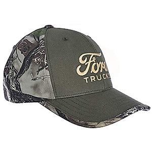 Checkered Flag Men's Ford Trucks Cap an Adjustable Camouflage Hat