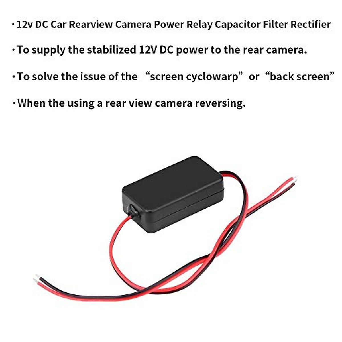 Car Rear View Rectifier 12V Power Relay for Backup Camera | LZKZPY