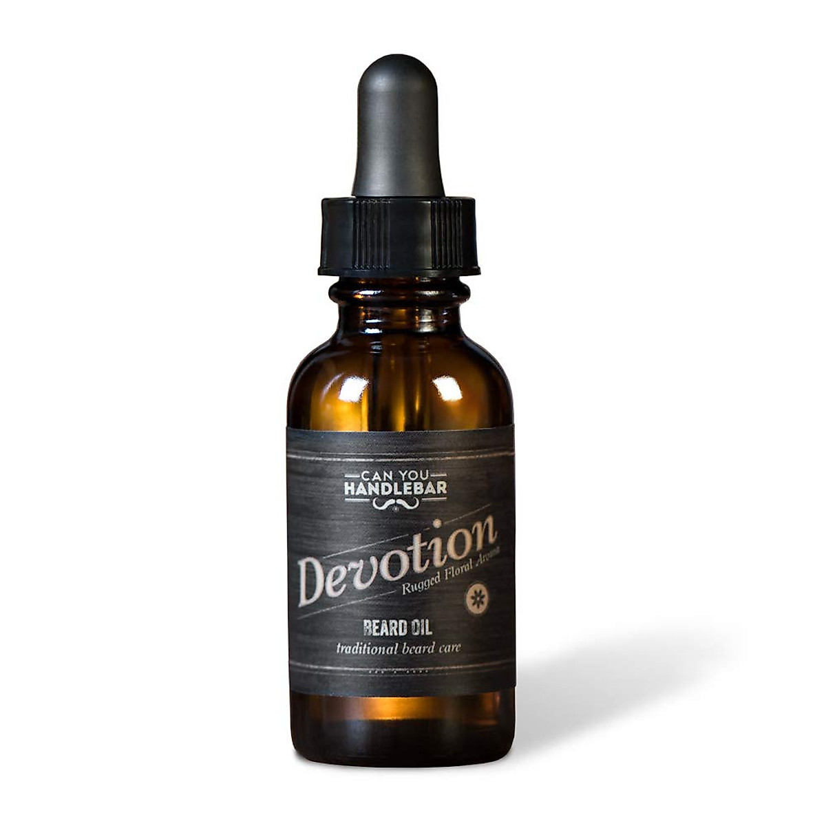 CanYouHandlebar Beard Oil for Men, Natural Beard Care Conditioner Moisturizer Softener Grooming Product, Patchouli and Floral Scent, 1oz Dropper Bottle