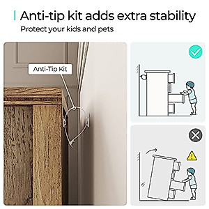 LINSY HOME Dresser for Bedroom, Long Dresser with 6 Drawers, Wood Chest of Drawers with Metal Handles, Ideal for Living Room, Entryway and Hallway