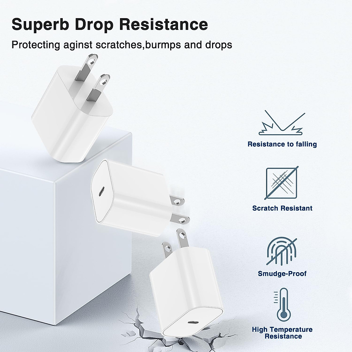 QZIIW iPhone Charger,iPhone Fast Charger,[MFi Certified] iPhone Fast Adapter,USB C to Lightning Charging Cable 6 Feet,20W USB C Wall Charger with Compatible iPhone 14 13 12 11 Pro Max,iPad