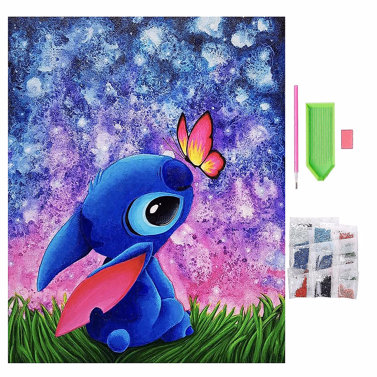 Diamond Painting Kits for Adults Kids 5D DIY Diamond Art Kits Round Full Drill Paint with Diamonds Crystal Rhinestone Cross Stitch Cartoon Picture Arts and Craft