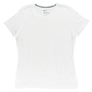 Nike Slim Fit Tee Womens Knits & Tees Size M, Color: White