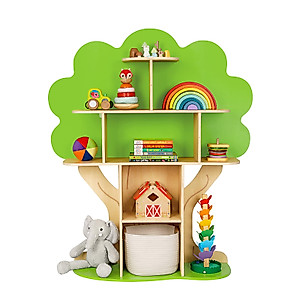 OOOK Tree Bookshelf for Kids Reading Nook, Montessori Book Shelf for Classroom, Kids Room, Playroom, Nursery