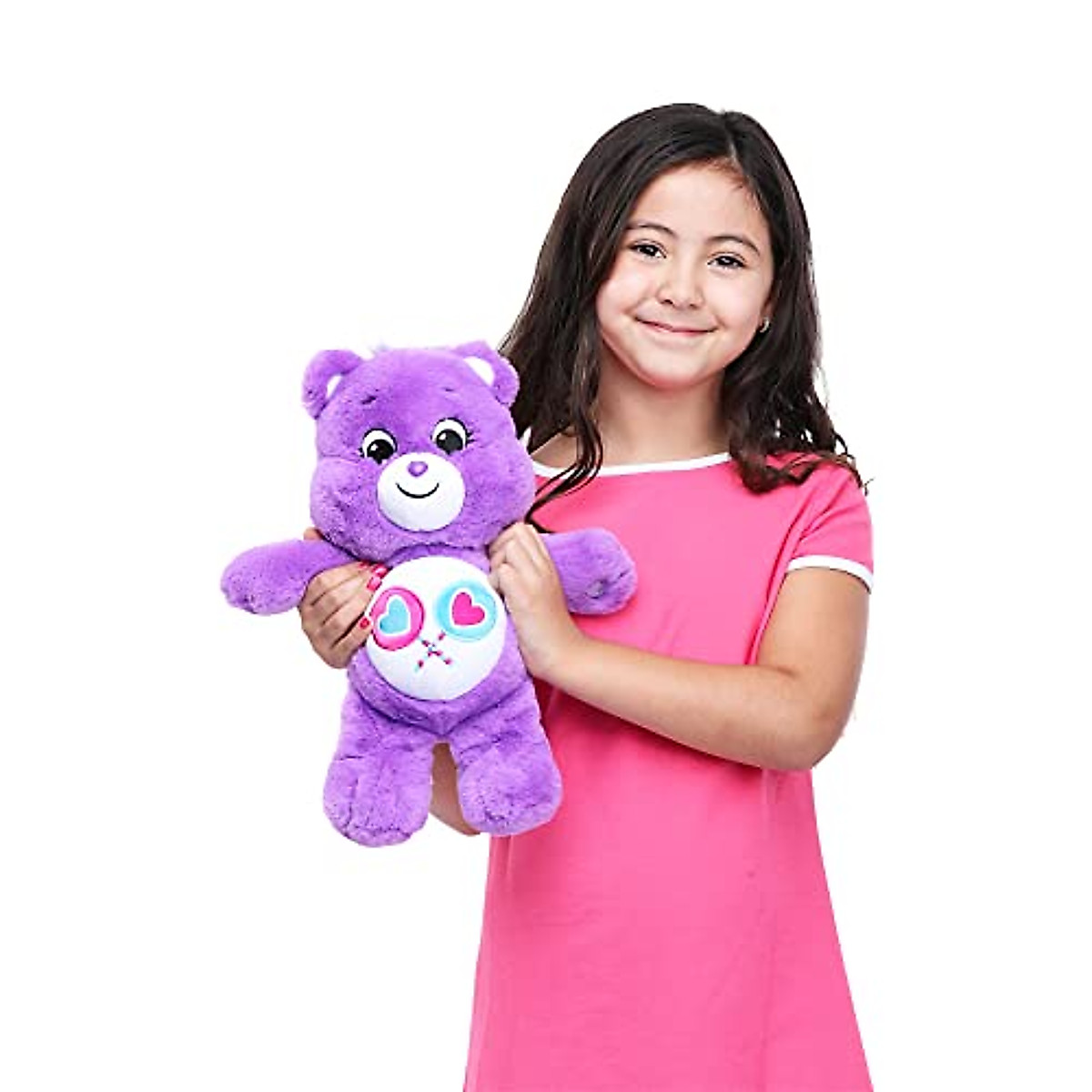 Care Bears Share Bear Stuffed Animal, 14 inches , Purple