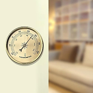 YUELER 90mm Diameter Gauge for Accurate Temperature Reader for Home and Lab Use
