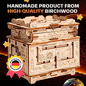 ESC WELT Orbital Box - Creative Gift Box for Money, Vouchers, Gift Cards - Bridesmaid Proposal Gift Box for Jewellery - 3D Puzzles for Adults for Presents with Lids - Unique Puzzle Gift Box