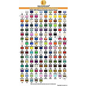 New brothread - Single Huge Spool 5000M Each Polyester Embroidery Machine Thread 40WT for Commercial and Domestic Machines - White