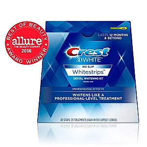 Crest 3D White Professional Effects Whitestrips Teeth Whitening Strips Kit 80 Count (Pack of 2)
