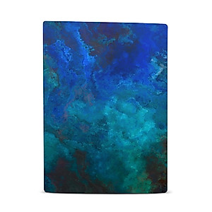 Head Case Designs Officially Licensed LebensArt Blue Malachite Art Mix Vinyl Faceplate Sticker Gaming Skin Decal Cover Compatible With Sony PlayStation 5 PS5 Digital Edition Console