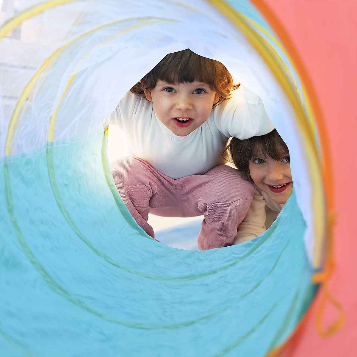 FUN LITTLE TOYS 3 in 1 Pop Up Play Tent with Tunnels, Ball Pit for Babies, Toddlers, Boys, Girls, Indoor/Outdoor Tent for Kids