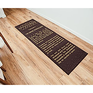 Star Wars: The Empire Strikes Back Title Crawl Printed Area Rug | Indoor Floor Mat, Accent Rug For Living Room and Bedroom, Home Decor For Kids Playroom | Movie Gifts And Collectibles | 27 x 77 Inches
