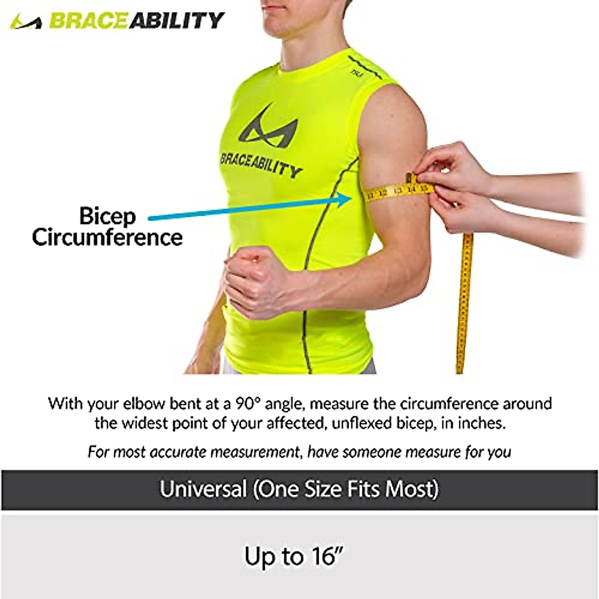 BraceAbility Cubital Tunnel Syndrome Brace - Ulnar Nerve Padded Elbow Splint for Sleeping and Daytime Support for Radial Neuropathy and Nerve Entrapment Treatment Pain-Relief and Recovery (Universal)