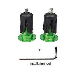 PLATT Bicycle Bar End Plugs Aluminum Bike Handlebar Cap for Road Bike Mountain Bike BMX (One Pair)