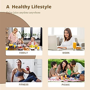 OTE Blenders for Kitchen, Blender for Shakes and Smoothie with 14 OZ High Boron Glass Container To-Go Cups 400ml, BPA Free, 20000r/m, Removable Blade Personal Portable Blender -Black