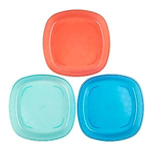 Dr. Brown's Stackable Plate Set for Toddlers and Babies, BPA Free - 3-Pack, 4m+