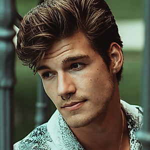 Jstyle 14G-4G Acrylic Pincher Tapers Septum Ring C Shape Stainless Steel Buffalo Stretcher Expander with Black O-Rings for Stretching Pierced Nose Ear Cartilage