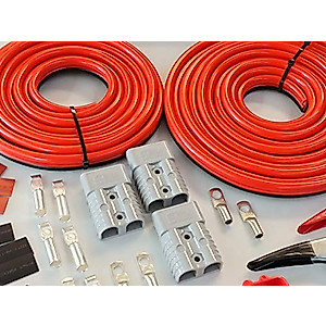 PolePalUSA 32ft DIY Winch Jump Booster Permanent (or Non perm) Quick Connect Trailer 1ga - Gray