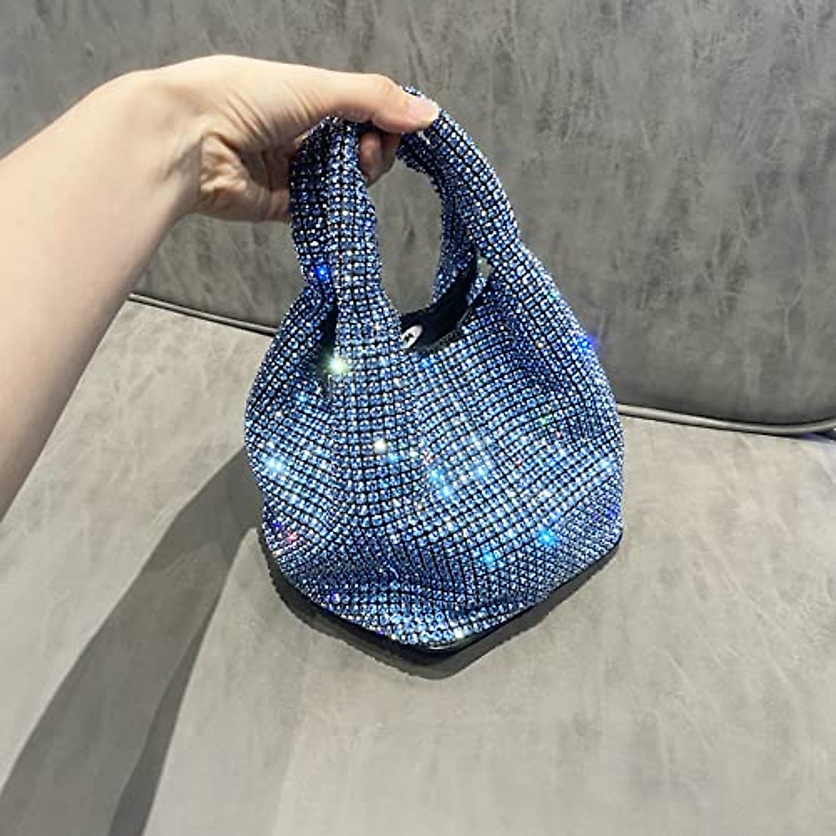 Women Rhinestones Tote Bag Crystal Hobo Bag Bling Bling Evening Handbag Stylish Shiny Clutch Purse Wedding Party