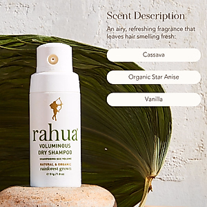 Rahua Voluminous Dry Shampoo Spray 1.8 Fl Oz, Long Lasting Dry Hair Shampoo Texture Spray for Clean Hair, Styling, Instant Texture & Volume, with Nourishing Natural, Plant-Based Derived Ingredients