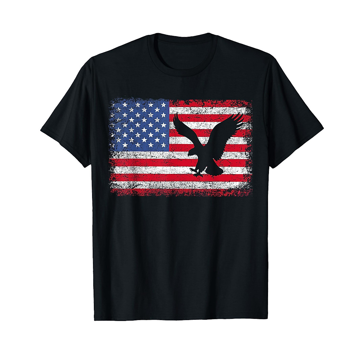 Patriotic Eagle 4th of July USA American Flag T-Shirt