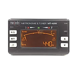 Musedo MT-40W 3-in-1 Digital Wind Instrument Tuner Metronome Tone Generator for Chromatic, Sax, Flute, Clarinet, Windwood. Battery Included (Black)